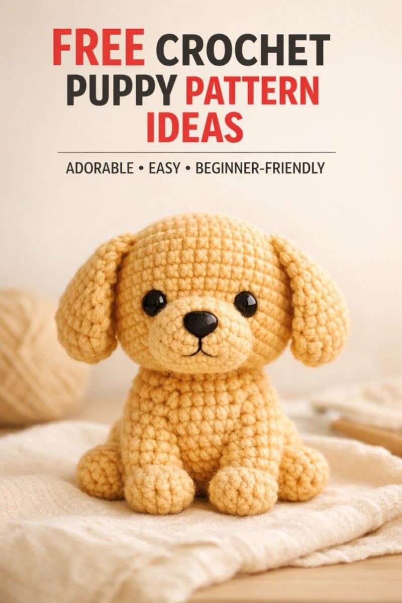 Free Crochet Puppy Pattern Ideas: Six Easy, Cute Designs For Beginners
