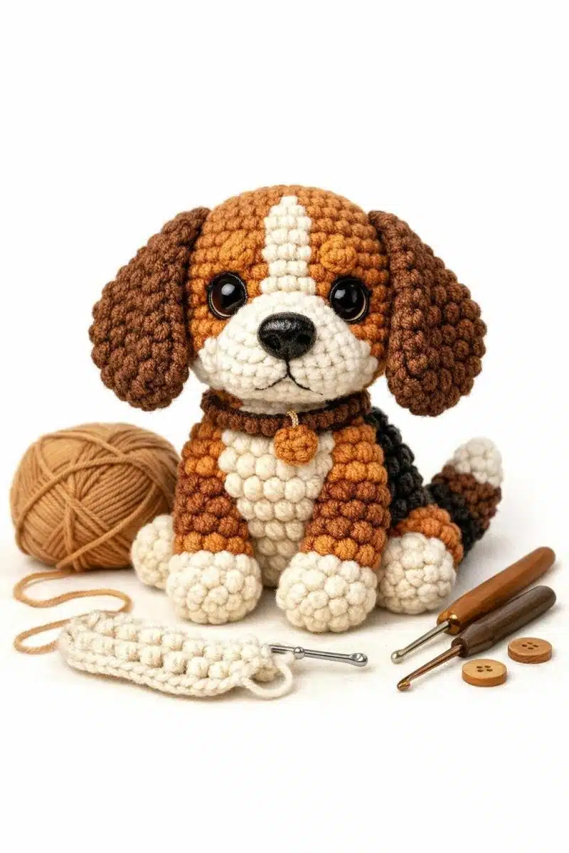 Beagle Crochet Pattern Ideas – Beginner Amigurumi Beagle Dog